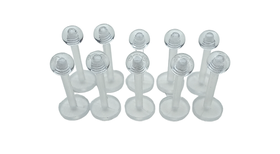 Clear Labret Piercing Retainers - 10 piece | Shop Today. Get it ...