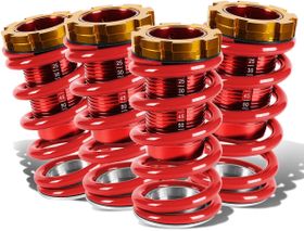 4 PCS Universal Adjustable Car spring shock absorber kit-Honda Civic 88 ...