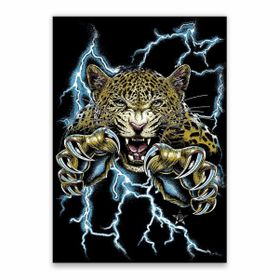 Electric Leopard Poster - A1 | Shop Today. Get it Tomorrow! | takealot.com