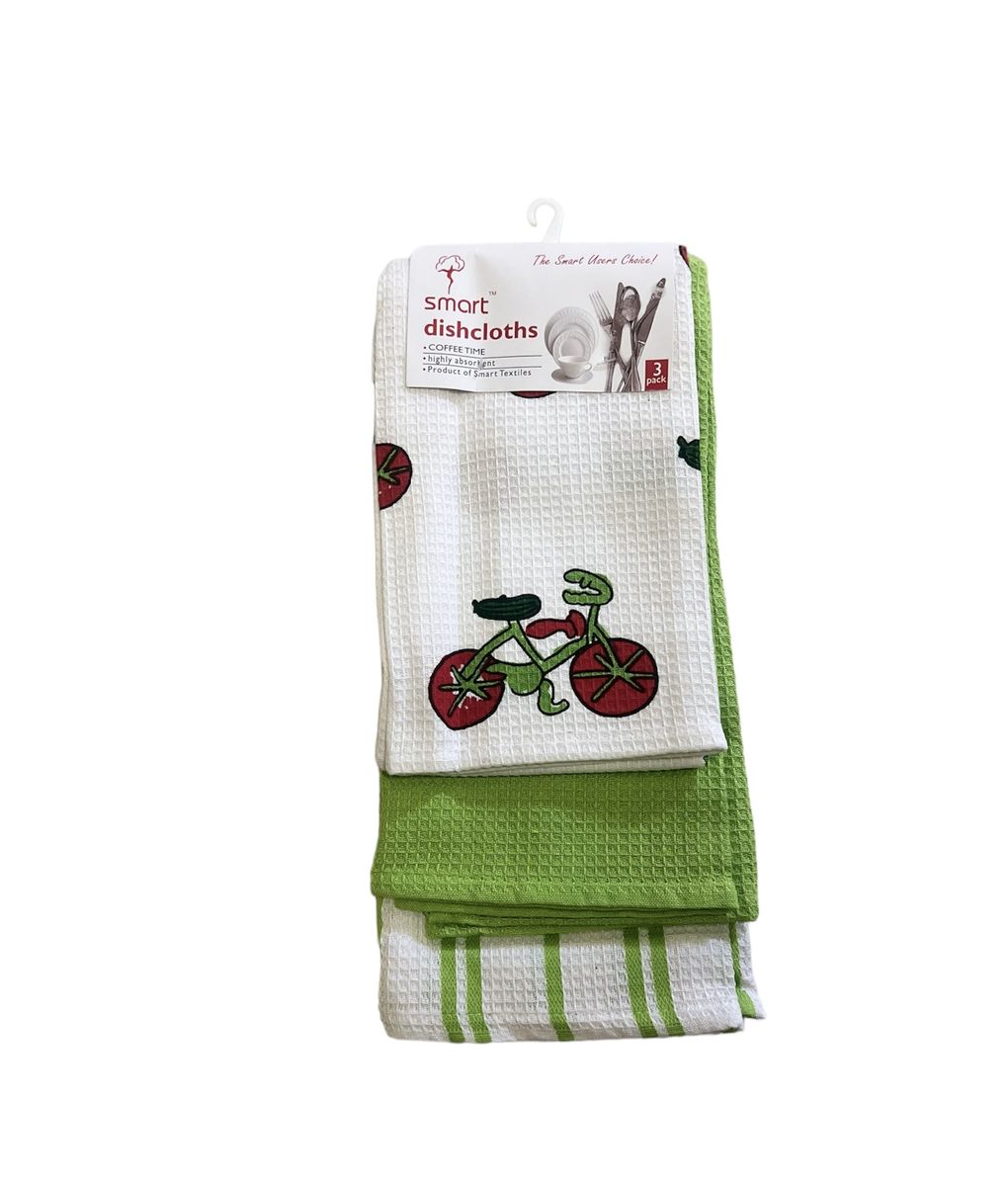 Dish Cloth-Heavy Swabs - Tomato Design Homeware/Kitchen Essential ...