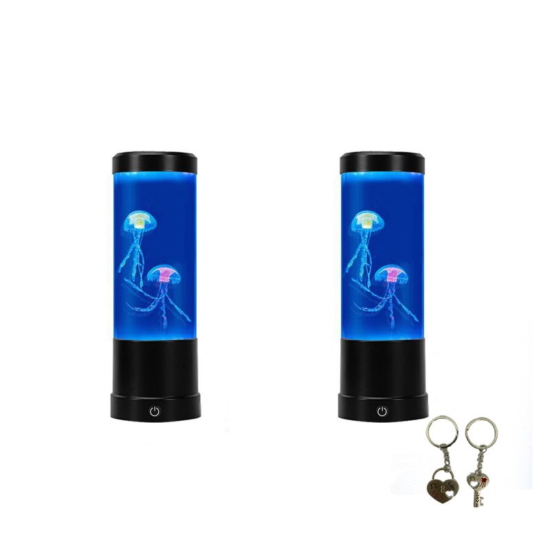 2 Pieces LED Color Night Light Decor Jellyfish Table Lamp | Shop Today ...