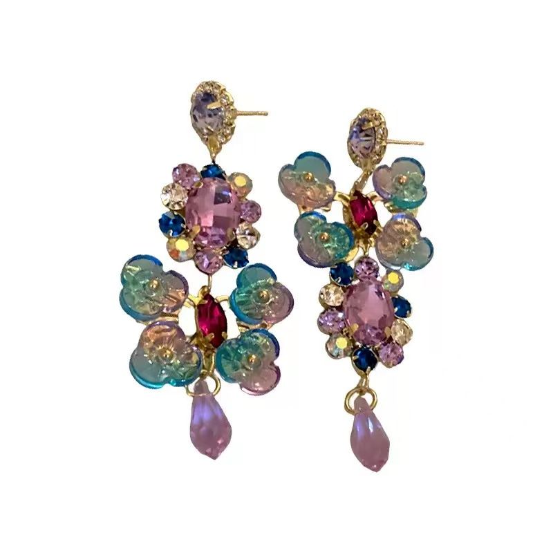 Diamond Crystal Butterfly Flower Earrings | Shop Today. Get it Tomorrow ...