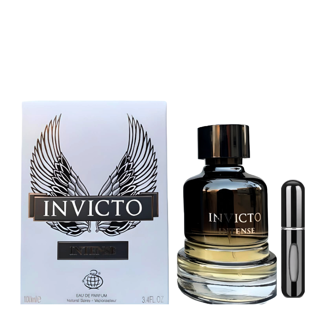 Invicto Intense by Fragrance World 100ml + Refillable Decant with ...