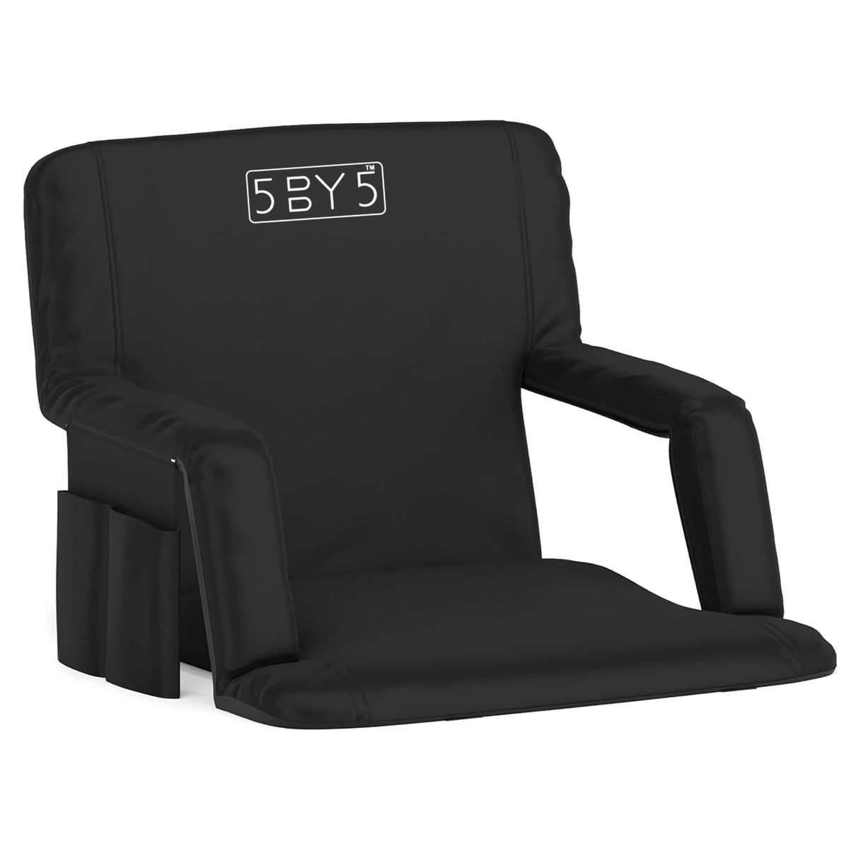 5by5 Padded Stadium Chair With Armrests & Back Support - Extra Width ...