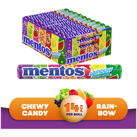 Mentos Chewy Sweet Candy Rainbow 14pcs Roll Pack of 40 | Shop Today ...