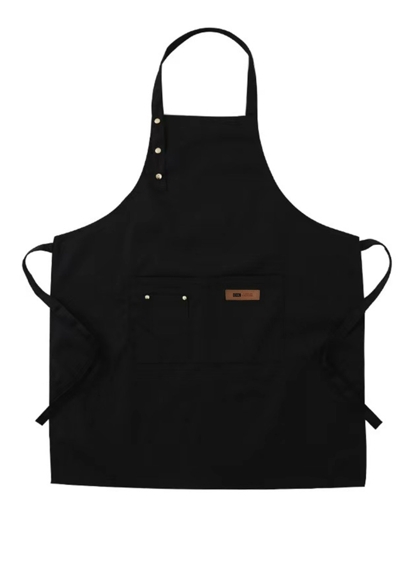 Bestby - Fabric Apron with 3 Pockets and Adjustable Metal Buttons - 2 ...
