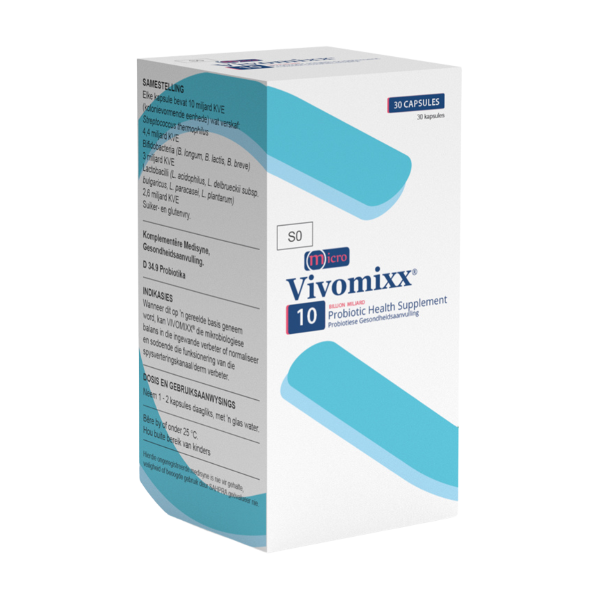 Vivomixx Probiotic 10 Billion Bacteria 30 Microcapsules | Shop Today ...