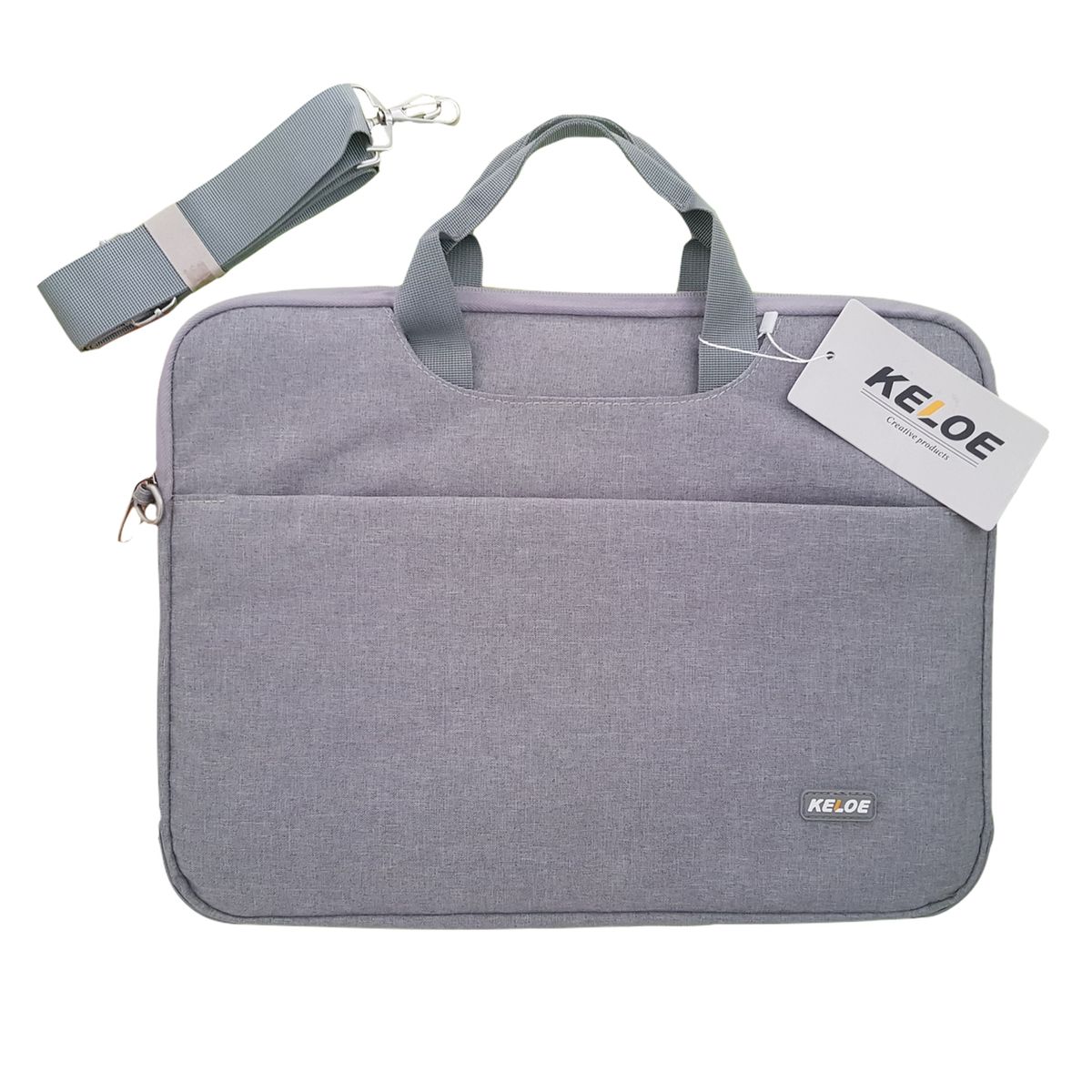 Laptop/ Notebook bag-Water Resistant Protective Laptop Bag-Grey- Light ...