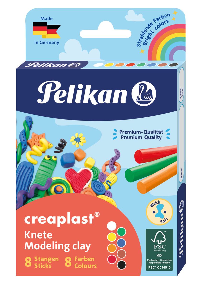 Pelikan Modeling Clay Creaplast 8 colours | Shop Today. Get it Tomorrow ...
