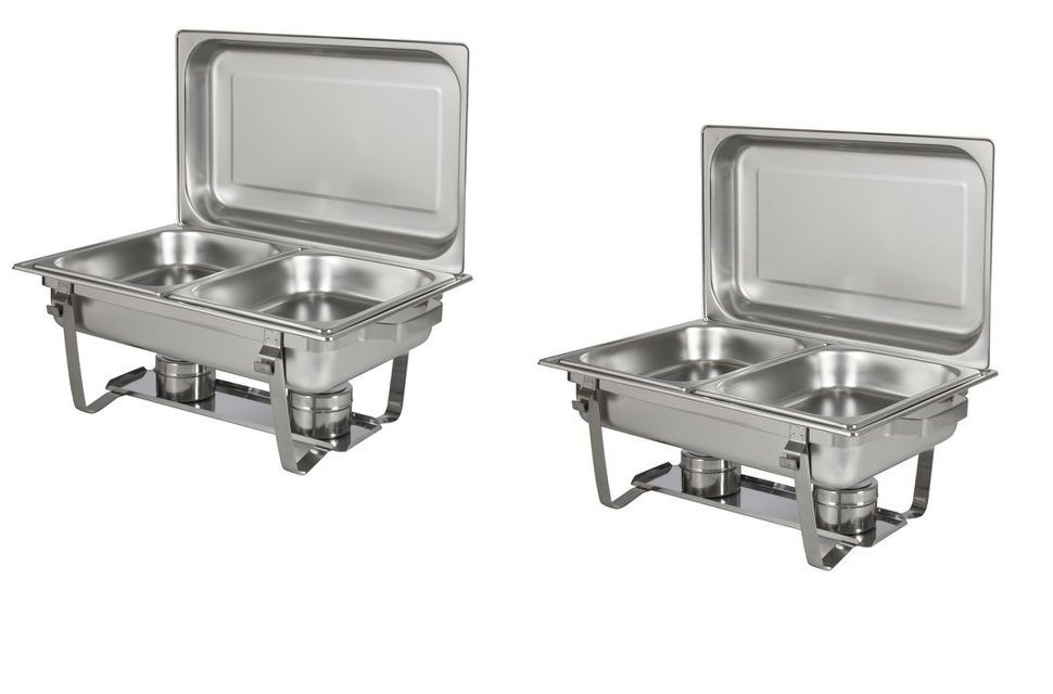 2 Piece 16L Stainless Steel Double Tray Chafing Dish | Shop Today. Get ...