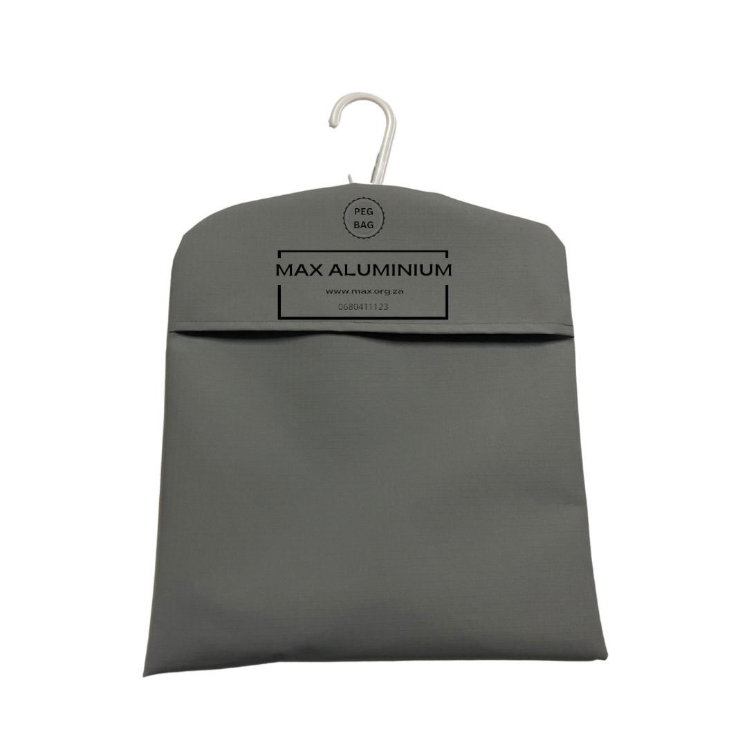 Max Aluminium Washing Lines Dove Grey Polyester Peg Bag | Shop Today ...
