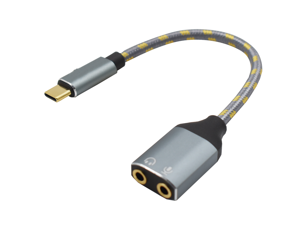 AICOM - Type C to Dual TRS 3.5mm Female Ports Adapter Cable | Shop ...