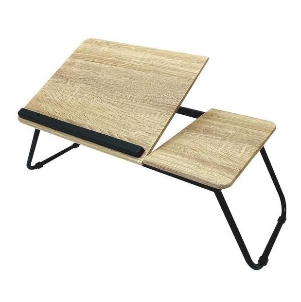 KOGA Foldable Laptop Stand Oak Wood Texture W68 x H21 x W30cm ...