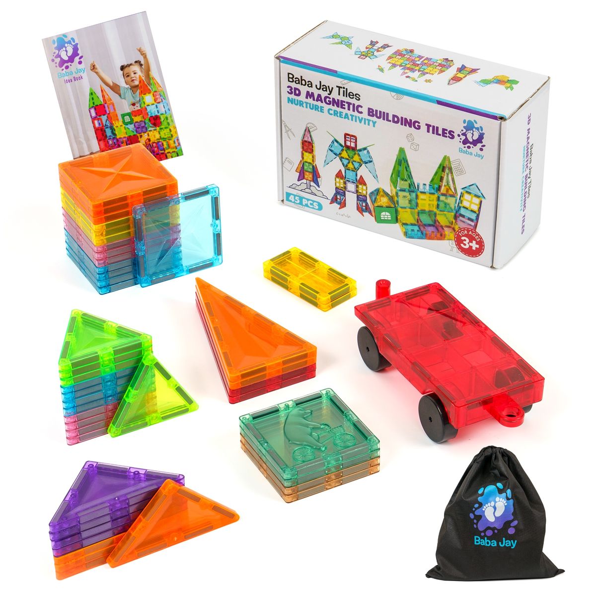 Baba Jay Magnetic Diamond Tiles - 45 Pieces | Shop Today. Get it ...