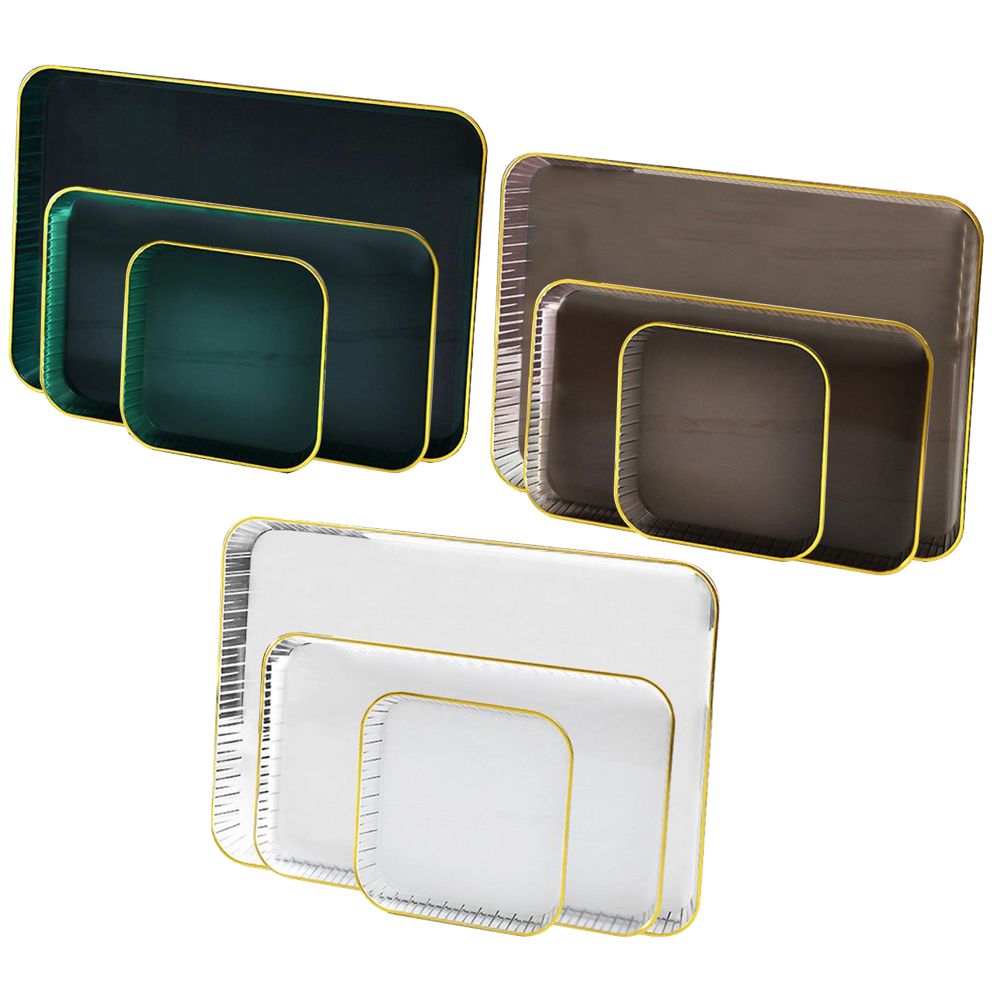 Kitchen Decorative Nordic Rectangular Serving Trays Set of 9 - Special ...