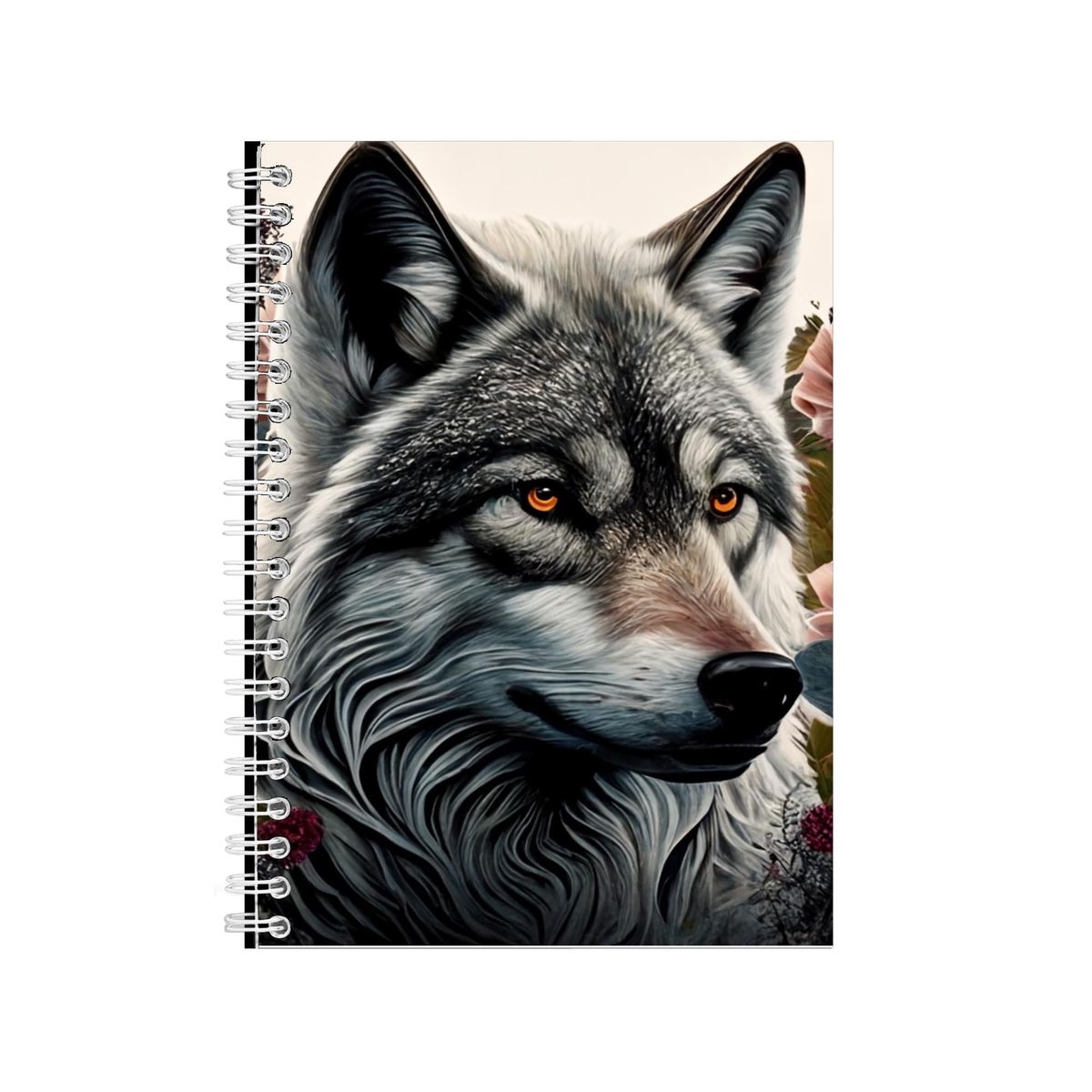Sunflower Wolf Notebook Art Gift Idea Notepad Pad 116 | Shop Today. Get ...