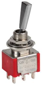 Multicomp Pro (1MD3T6B11M1QE) Toggle Switch, On-Off-On, DPDT | Shop ...