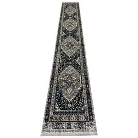 Vintage Style Grey Navy Passage Runner Rug - 500 x 80 cm | Shop Today ...