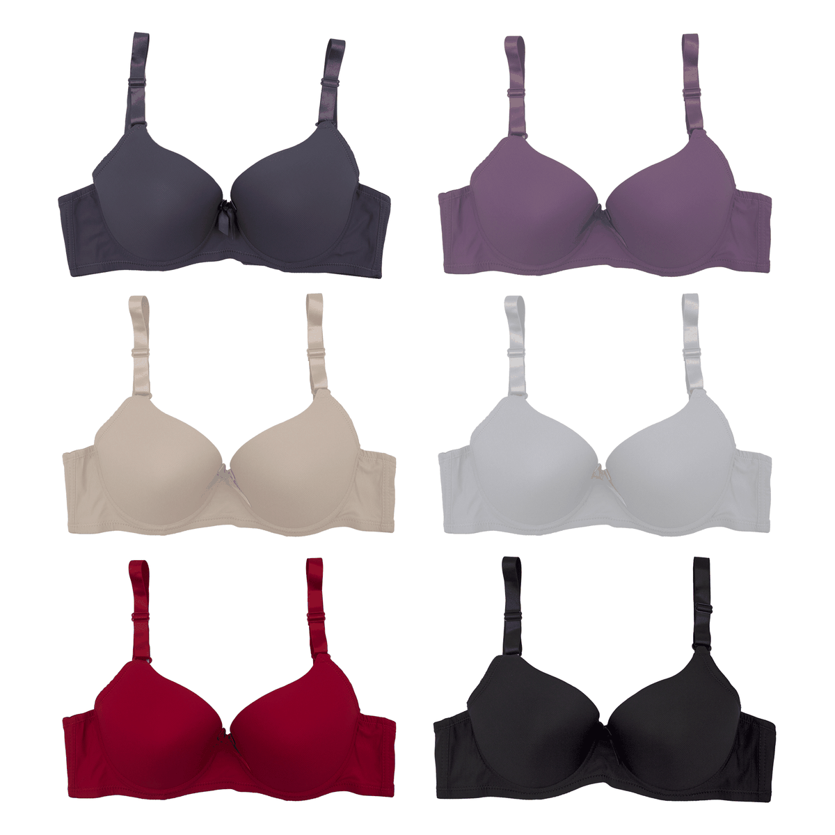 Iconix Pack of 6 Colour Wired Standard Bra's - 8281D | Shop Today. Get ...