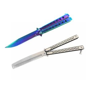 Butterfly Knife Balisong - Trainer Comb + 311 Iridescent | Shop Today ...
