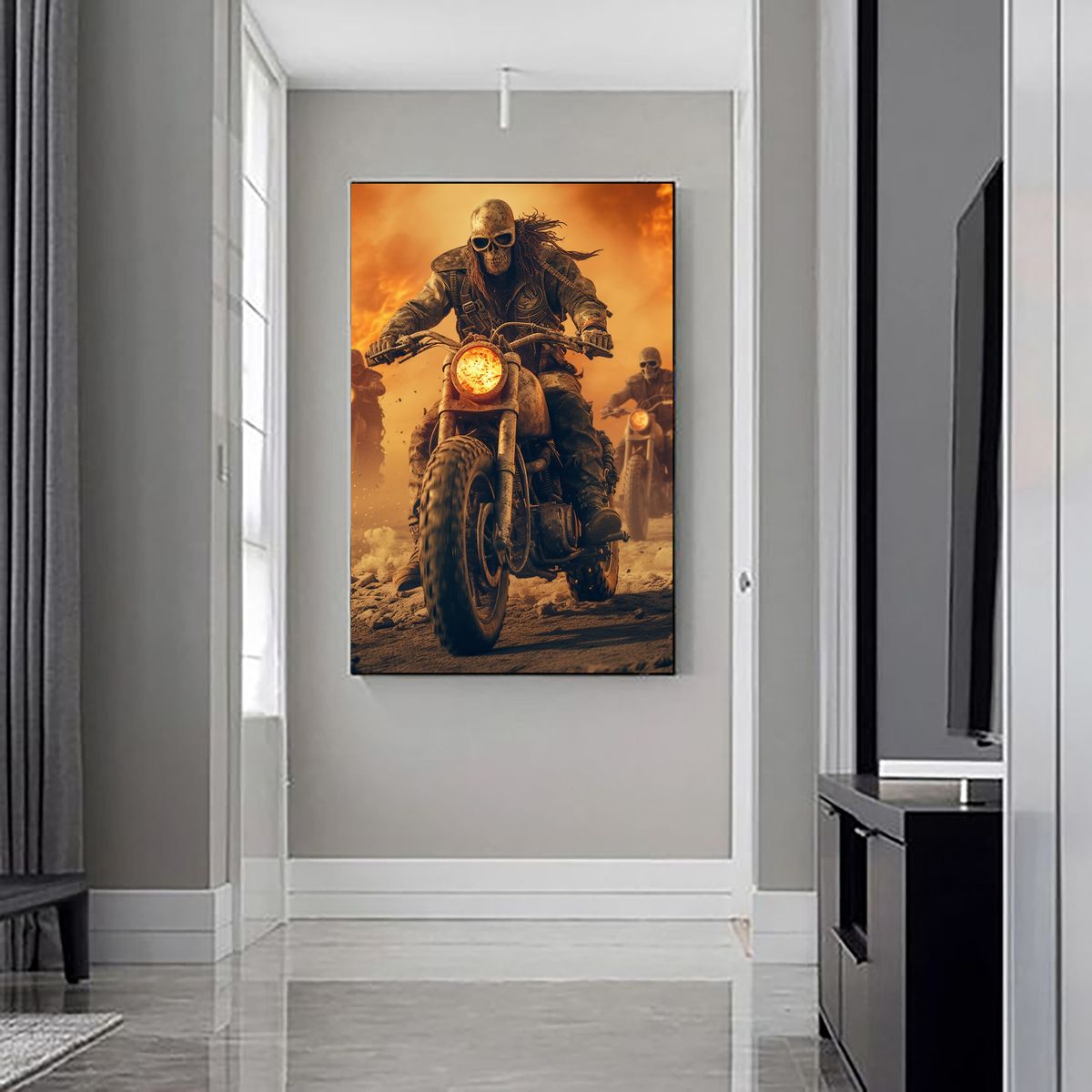 Canvas Wall Art - Rider of the Apocalypse Abstract - 0711 | Shop Today ...