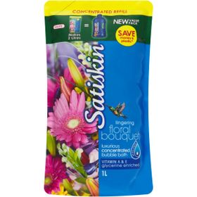 Satiskin Foam Bath Floral Bouquet Concentrate Refill Pack- 1L | Shop ...