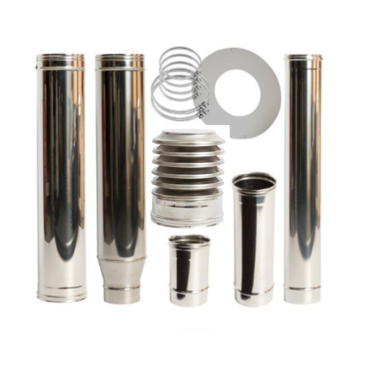 150mm Flue Kit - Suitable For Closed Combustion Fireplaces - Slimline ...