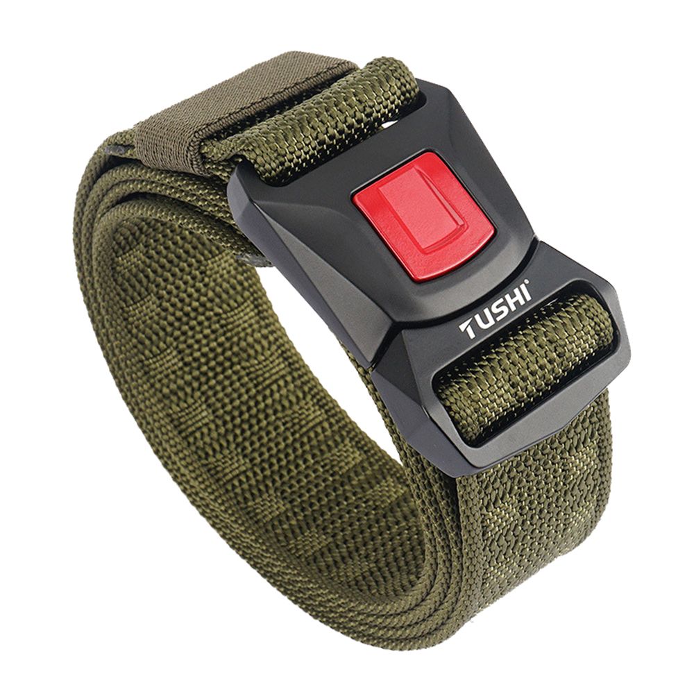 Durable Quick Release Buckle Military Style Nylon Tactical Belt - Green ...