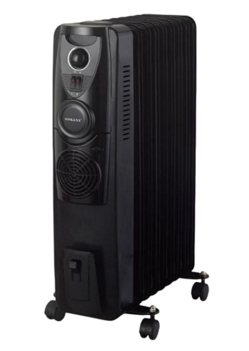 Sokany 9 Fins Electric Oil Filled Vertical Radiant Heater With Fan ...