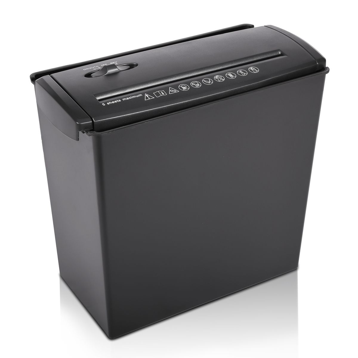 5 Sheet Shredder Strip Cut Paper Shredder with 10L Bin - Black | Shop ...
