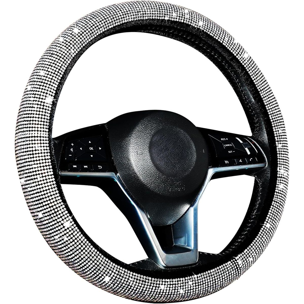 Bling Steering Wheel Cover Women Crystal Diamond Steering Wheel ...