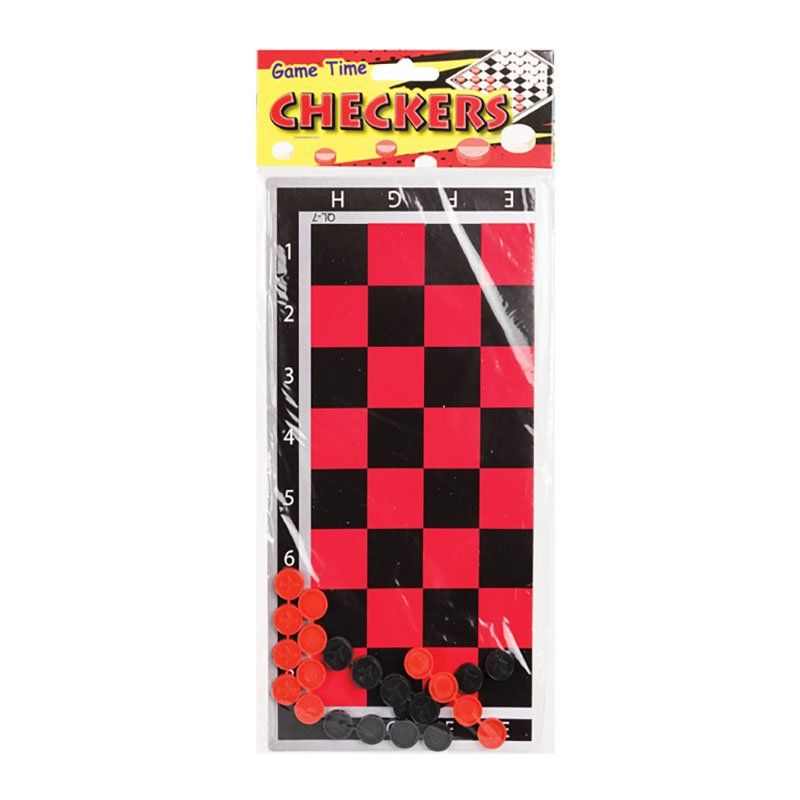 Board Game - Retro Toy - Checkers - Travel Sized - 24 Pieces - 8 Pack ...