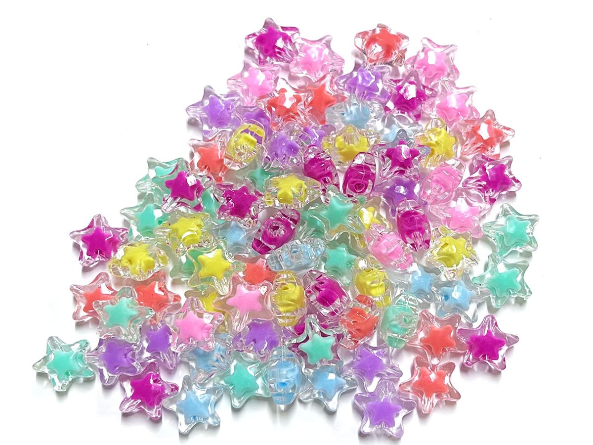 Plastic Star Beads 16mm - 280 Pieces | Shop Today. Get it Tomorrow ...