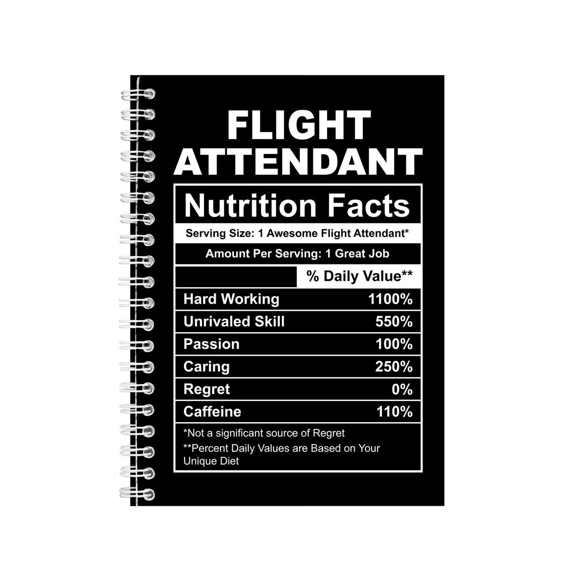 Flight Attendant A5 Notebook Flying Gift Writing Books Notepad | Shop ...