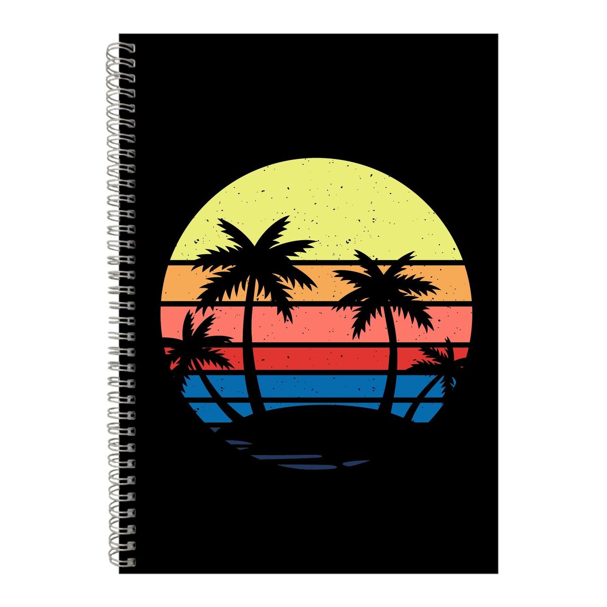 Pink stipes A4 Notebook Spiral and Lined Surfing Graphic Notepad ...