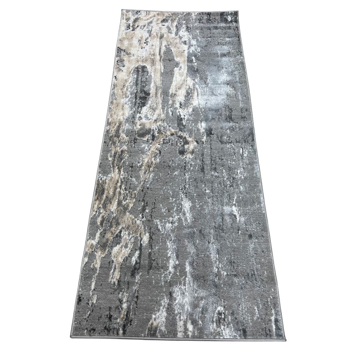 Abstract Shimmer Rug-Runner 200 x 80cm - Grey | Shop Today. Get it ...