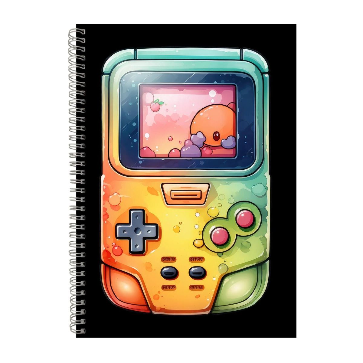 Game Console A4 Notebook Spiral Lined Notepad Retro Idea 383 | Shop ...