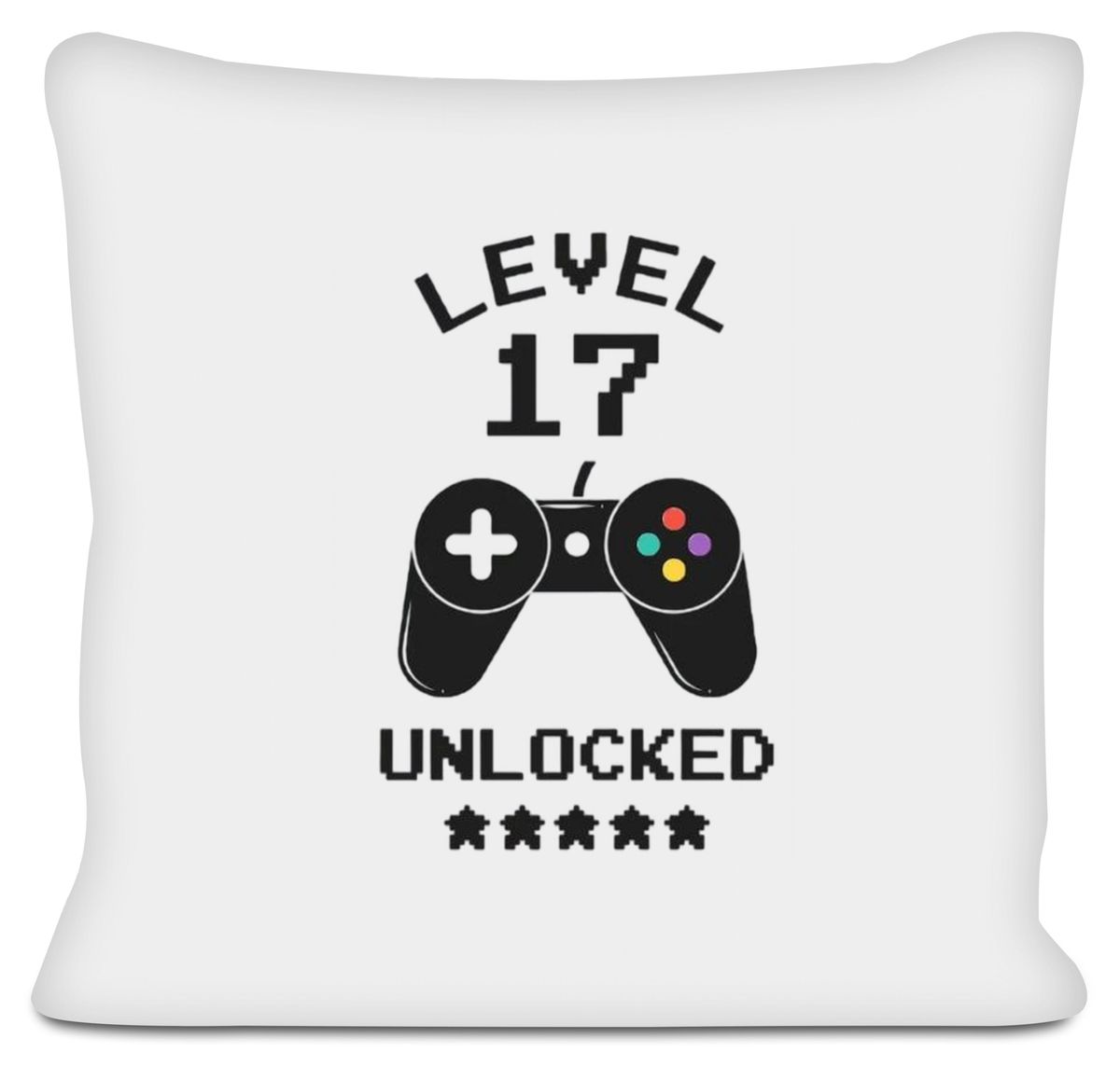 Level 17 Unlocked 17th Birthday Gamer Gaming Gift Pillow Scatter ...