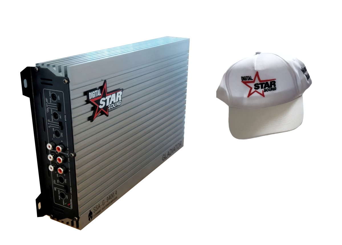 Starsound Gladiator 9400w 4 channel Amplifier with Starsound Cap | Shop ...