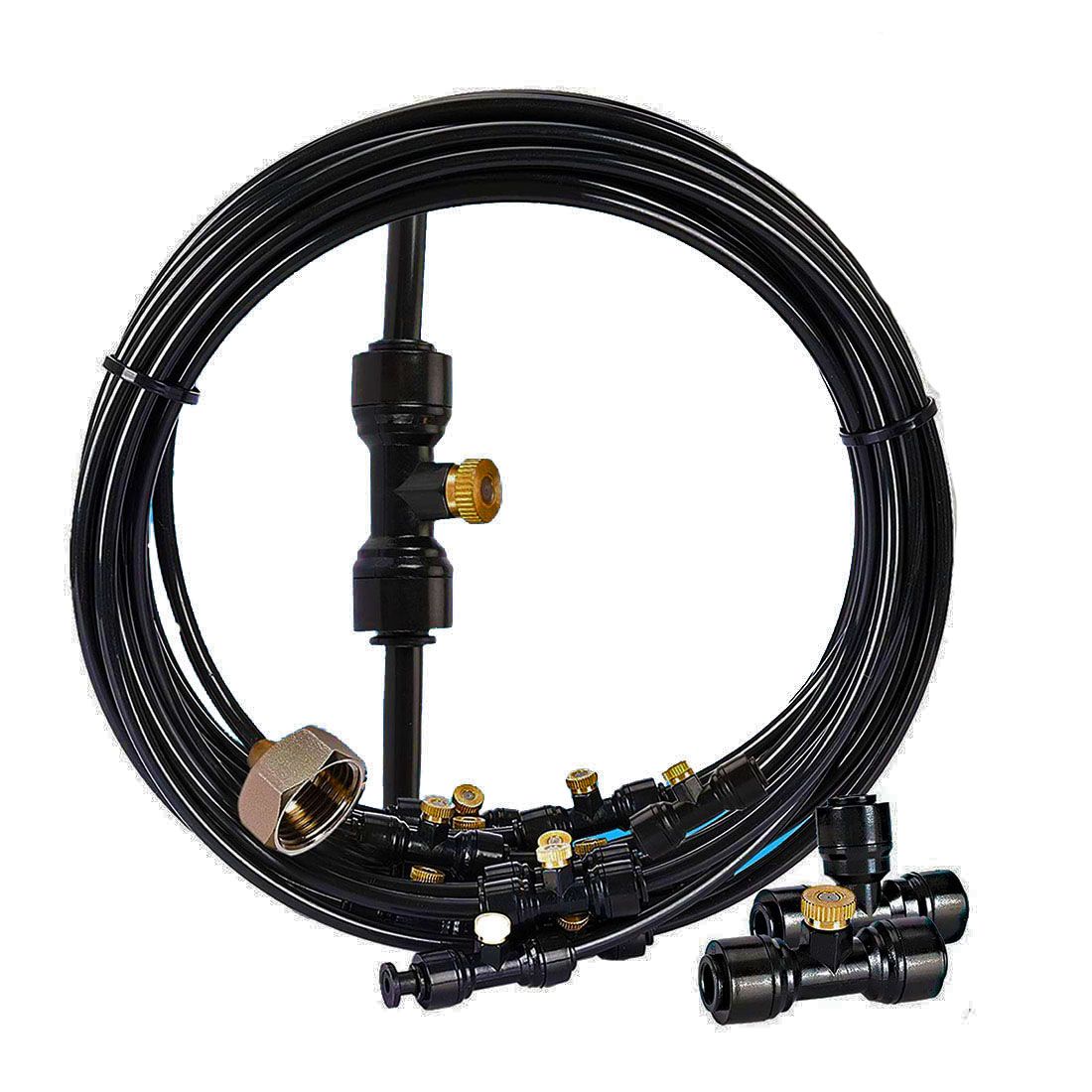 Outdoor Garden Summer Water Cooling Spray Mist System DIY Kit-12 m ...
