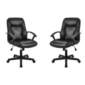 Set of 2 Modern PU Leather Executive Office Chairs -4012-2 | Shop Today ...