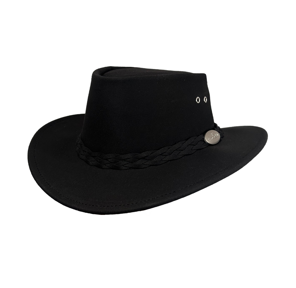 Aussie Chiller Bushie Hat - Solid Black | Shop Today. Get it Tomorrow ...
