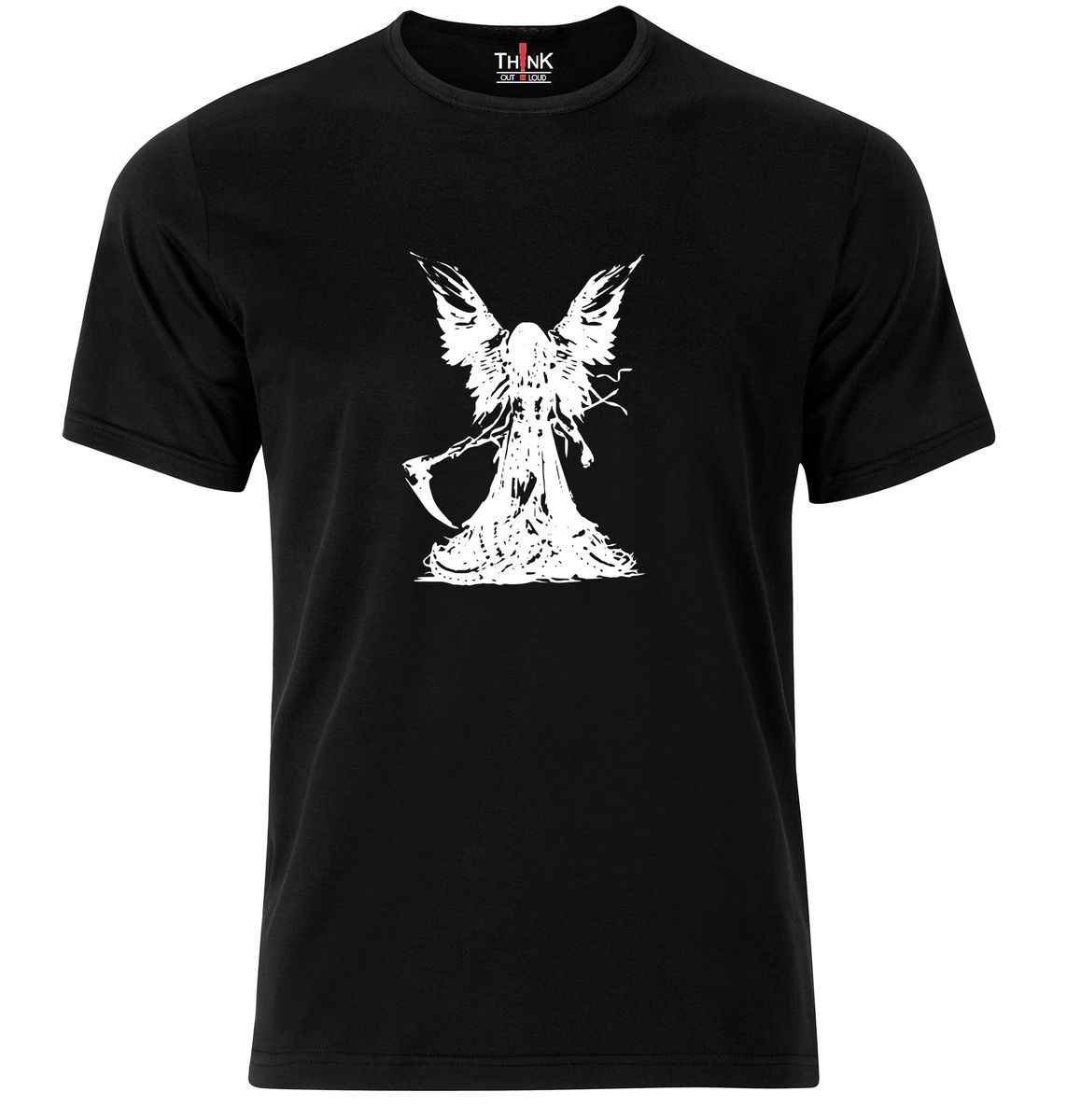 The Look Up - Think Out Loud Mens "Reaper Angel" Short Sleeve Tshirt ...