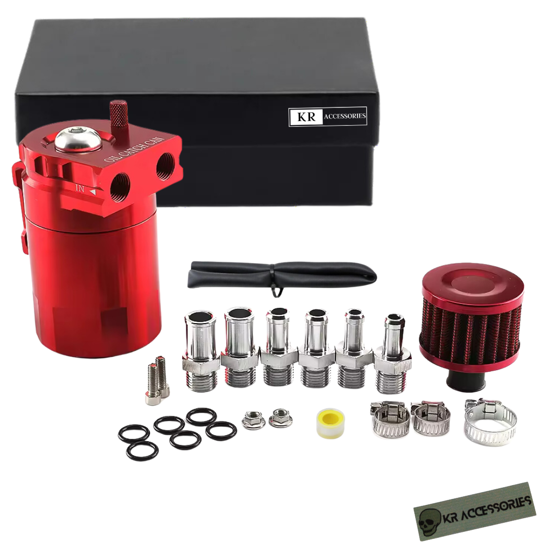 KR Automotive Oil Catch Can & Filter: Red (300ml) | Shop Today. Get it ...