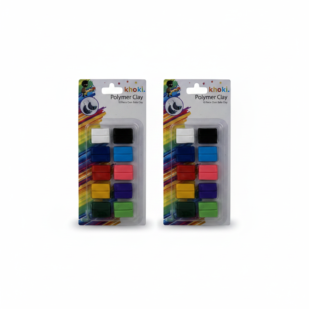Khoki Polymer Clay 10 Piece Set - Non-Toxic, Oven-Bakeable - 2 Pack ...