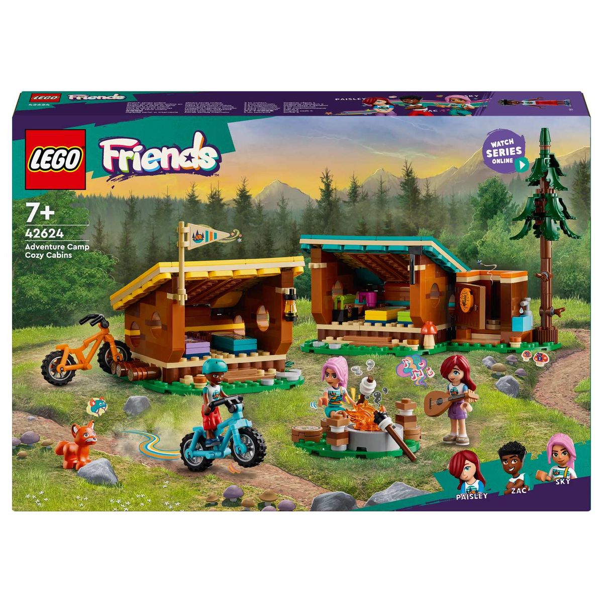 LEGO® - Friends Adventure Camp Cosy Cabins Camping Toy - 42624 | Shop ...
