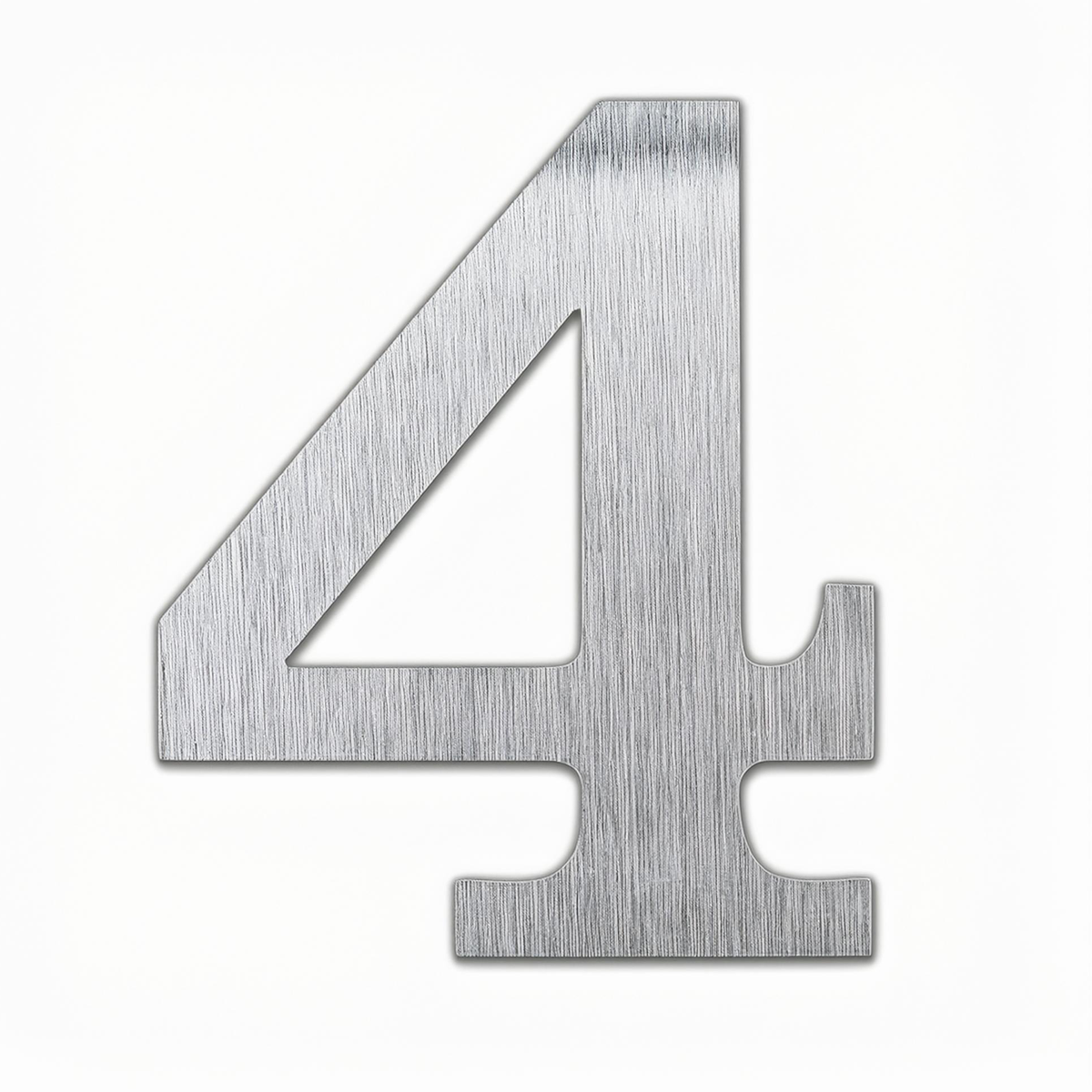 Modern Design Stainless Steel House Number 4 - Sleek, Durable & 228mm ...