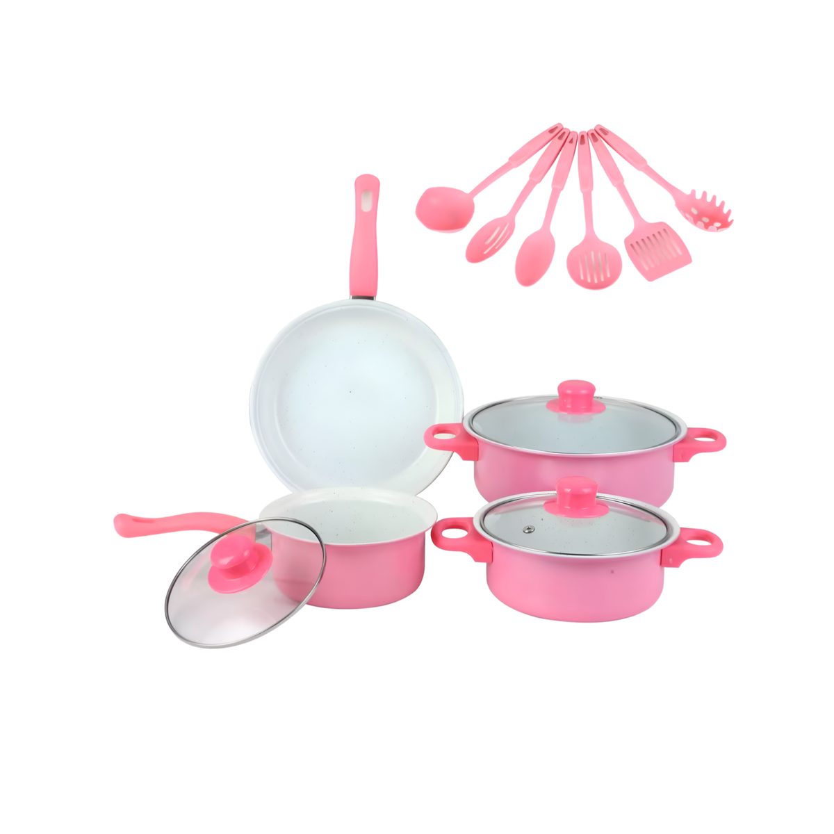 Set of 13 Multipurpose Non-Stick Die Cast Iron Kitchen Cookware | Shop ...