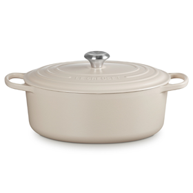 Le Creuset Signature Oval Cast Iron Casserole - 31cm - Brioche | Shop ...