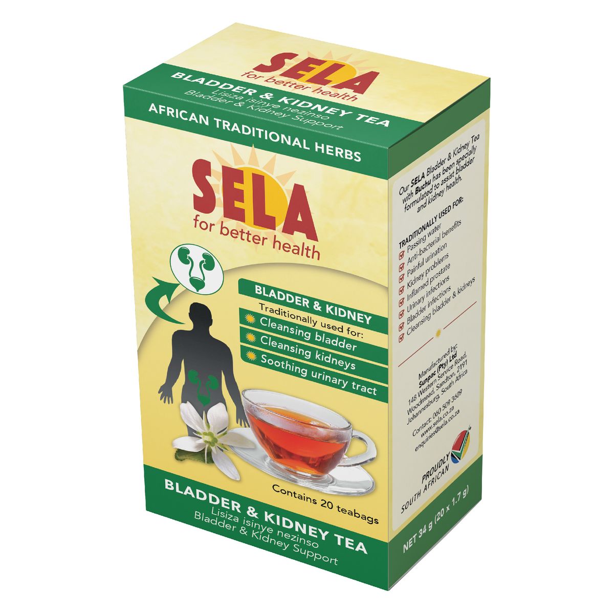 SELA Bladder & Kidney Tea Natural Herbs with Rooibos & Buchu | Shop ...